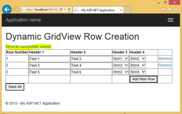 Dynamically Adding and Deleting Rows in GridView and Saving All Rows at ... Dynamically Adding and Deleting Rows in GridView and Saving All Rows at ...